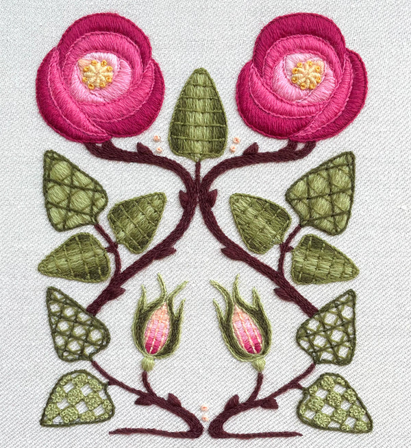 Crewel Work Embroidery Kit The Rose Collector - Melbury Hill